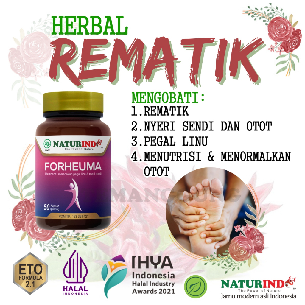Jual Obat Rematik Reumatik Rheumatik Asam Urat Paling ampuh Herbal ...