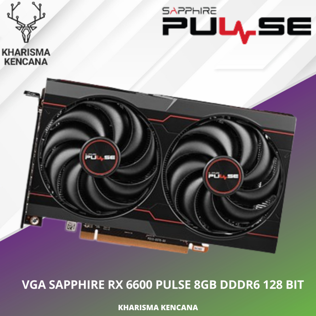 Jual SAPPHIRE PULSE AMD Radeon™ RX 6600 8GB GDDR6 / RX6600 / Sapphire ...