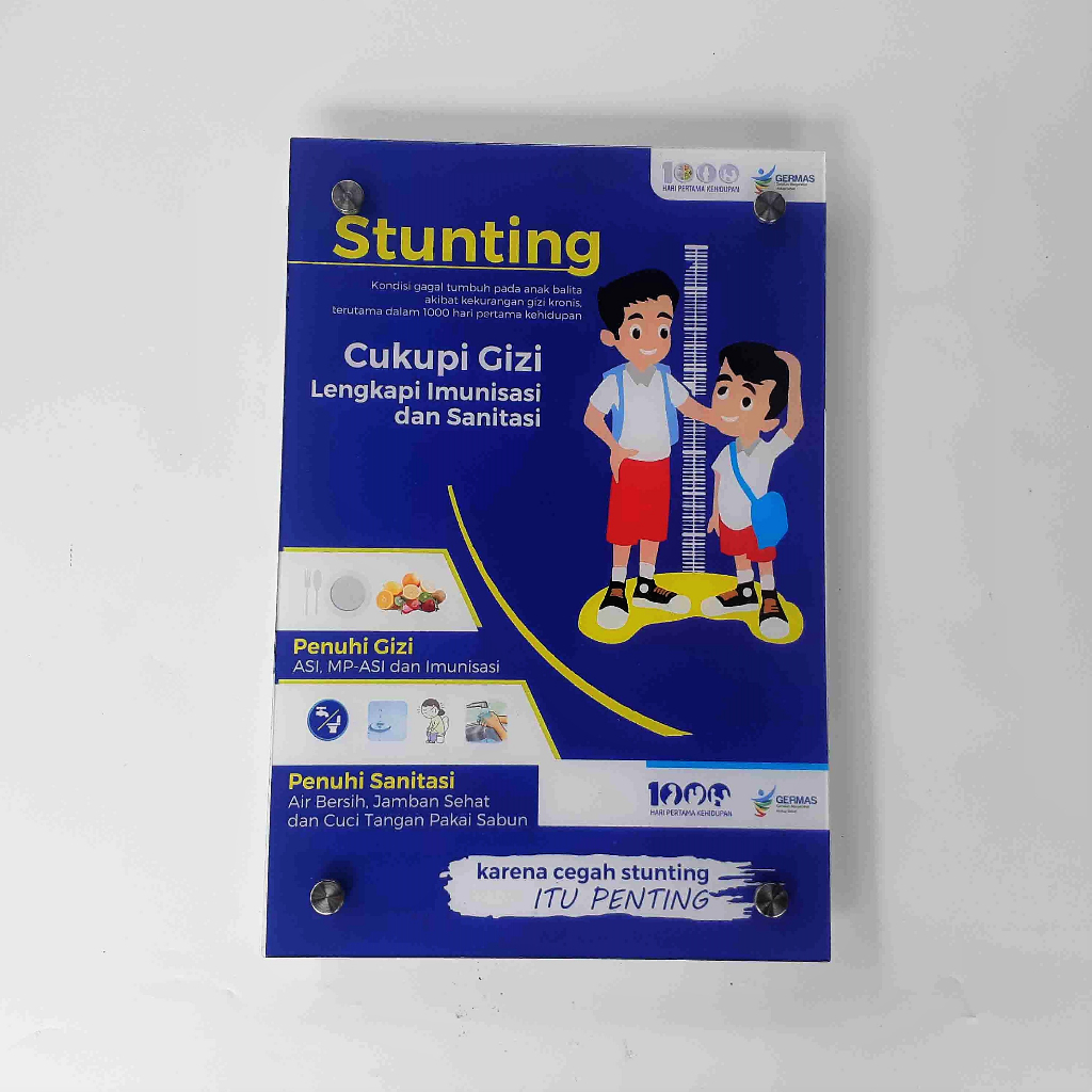 Jual Poster Akrilik Stunting | Acrylic Poster Stunting | Akrilik Cukupi ...