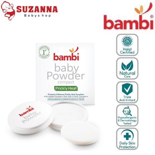 Jual Bambi Baby Powder Compact Prickly Heat 40gr | Shopee Indonesia