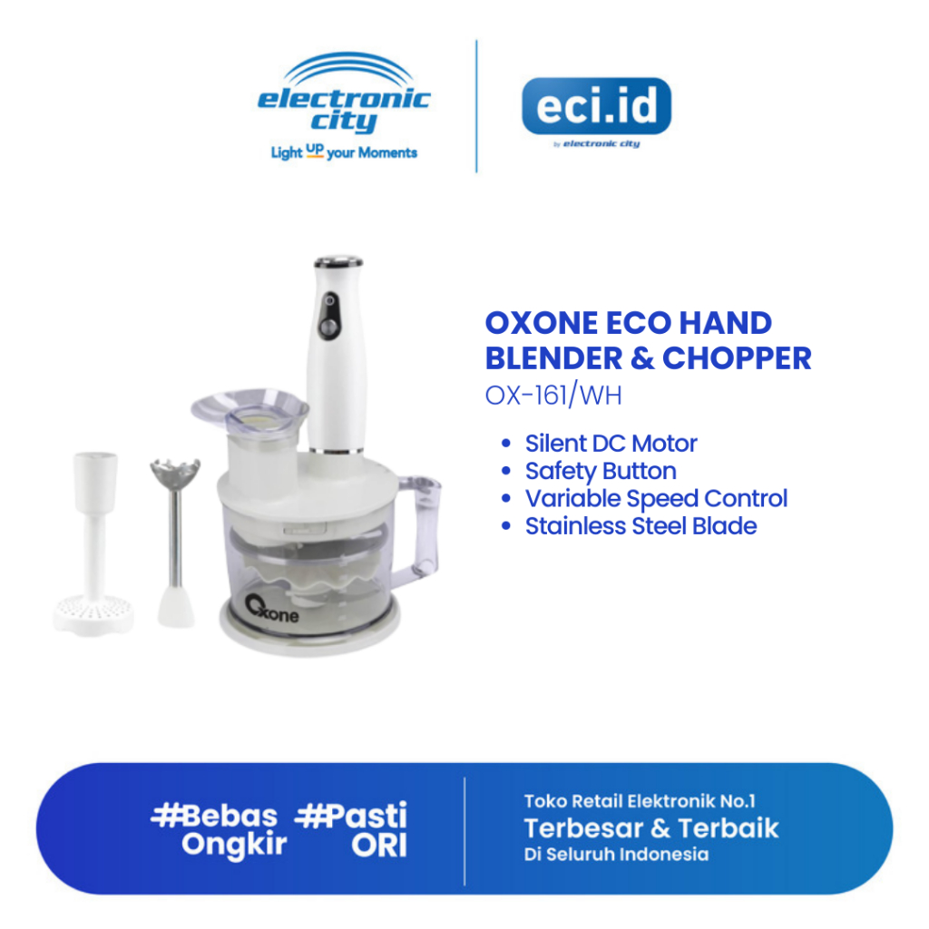 Jual Oxone Eco Hand Blender & Chopper - OX-161/WH | Shopee Indonesia