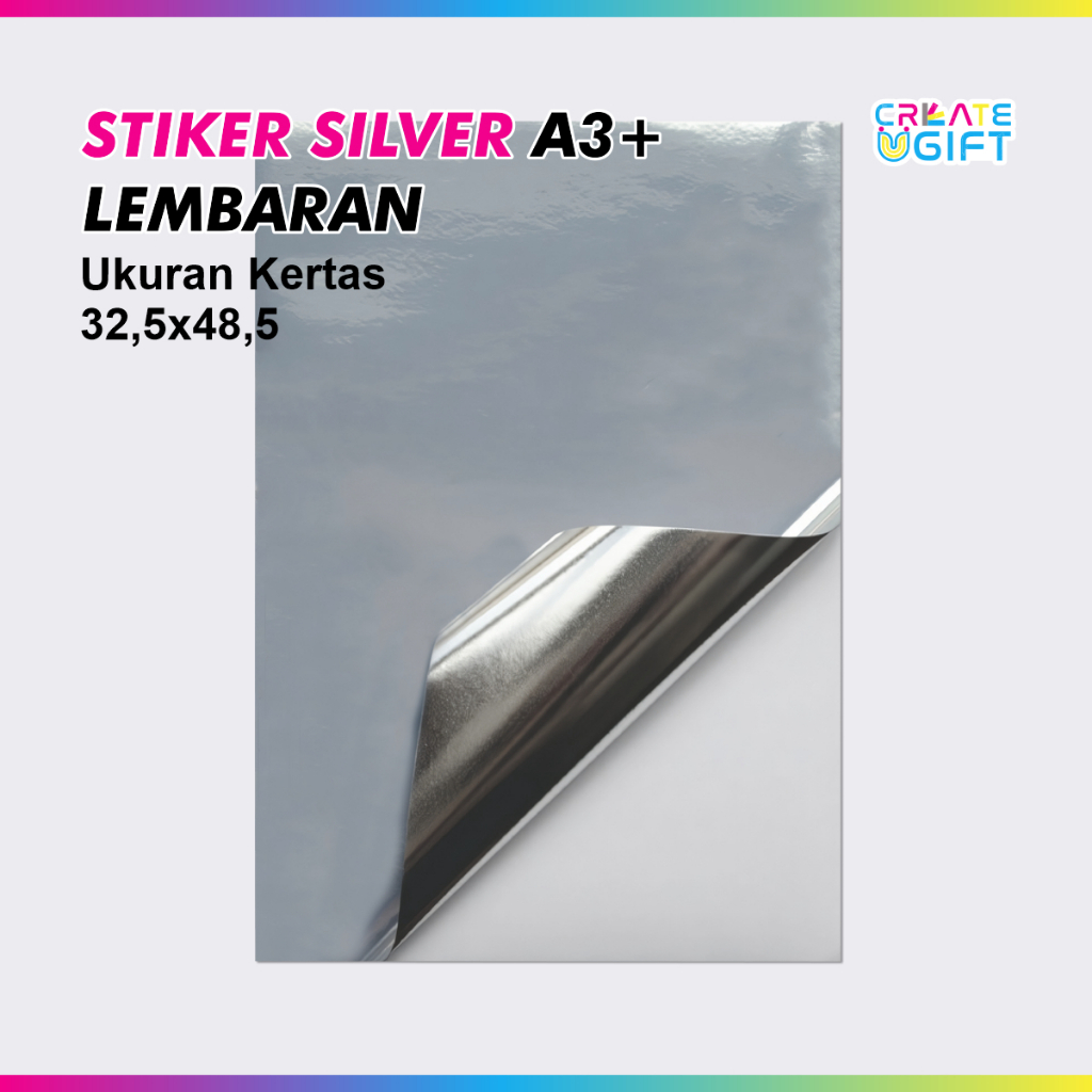 Jual STIKER SILVER A3+ LEMBARAN | Shopee Indonesia