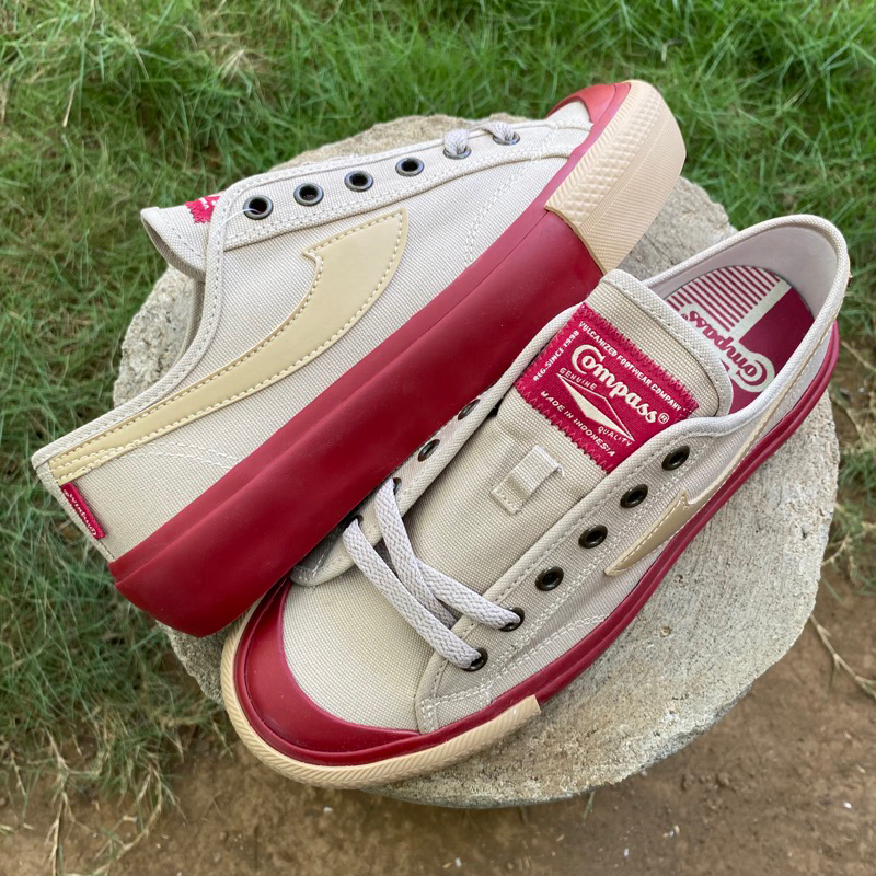 Jual SEPATU COMPASS GAZELLE LOW CHOCO ICE WAFER GREEN CARAMEL WAFER ...