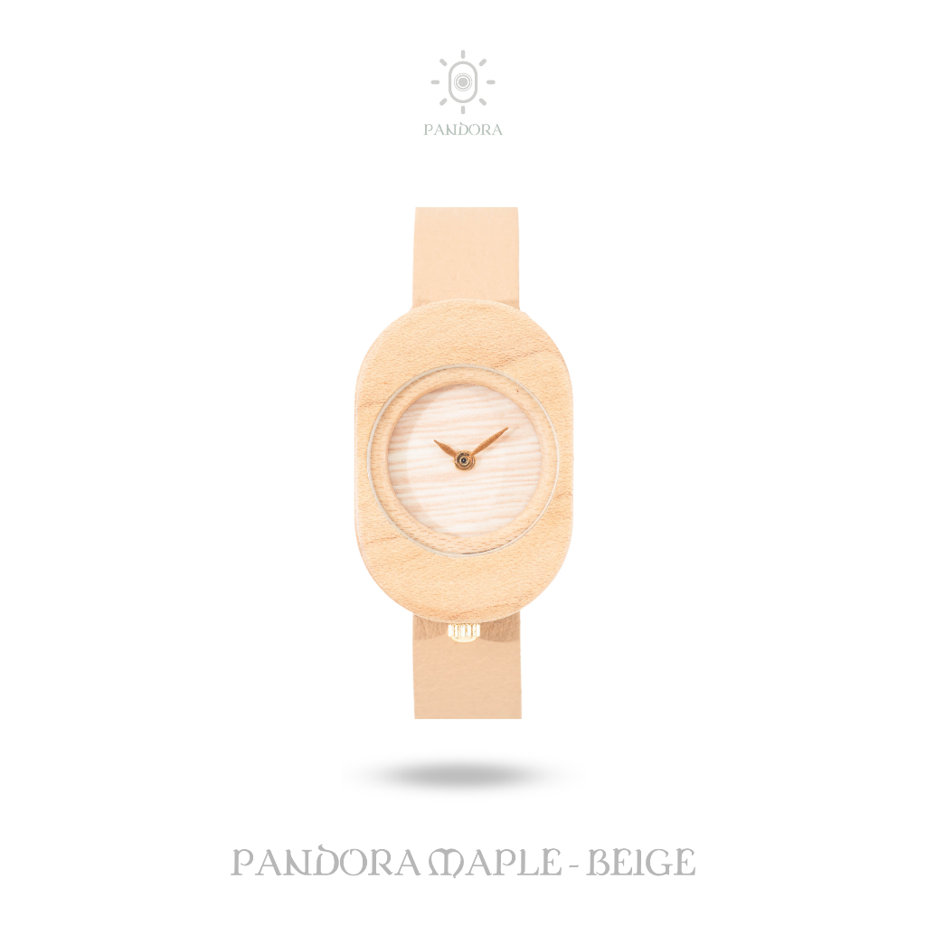 Jual Eboni Jam Tangan Kayu Pandora Maple - Beige | Shopee Indonesia
