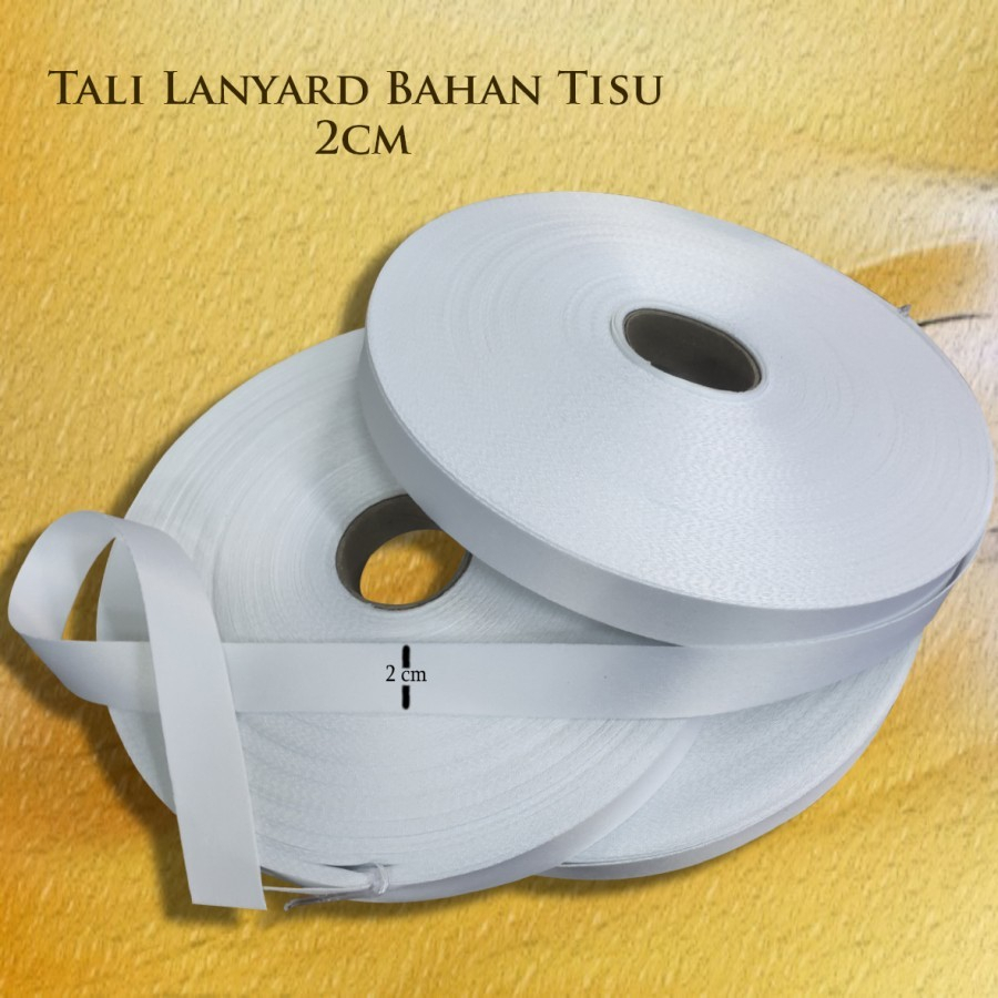 Jual Tali Lanyard bahan tali tisu / bahan tali printing sublim / pita ...