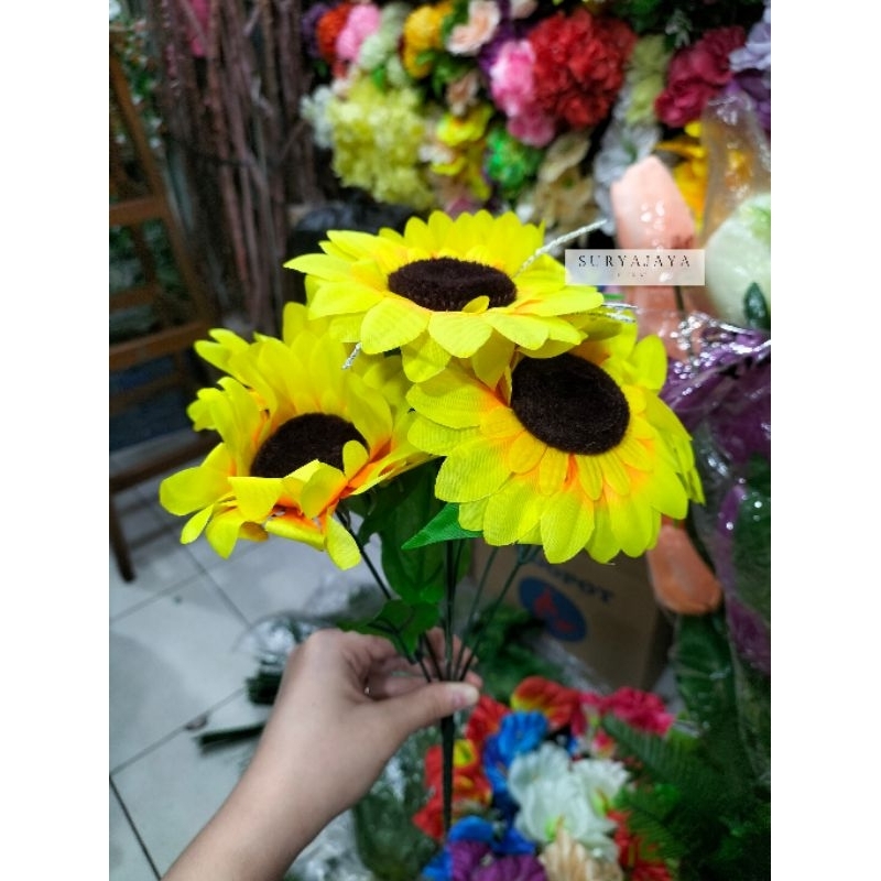 Jual Matahari Besar x6 / Bunga Matahari / Matahari Dekorasi / Bunga ...
