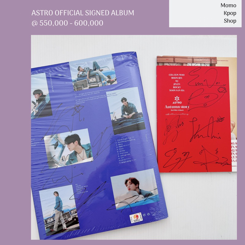 Jual ASTRO Official Signed Album (Sign Asli) | Shopee Indonesia