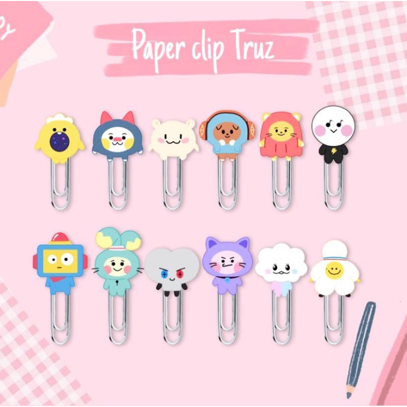 Jual Clip/Klip Kertas Karakter BT21 BTS Truz Treasure Enhypen Fruit ...