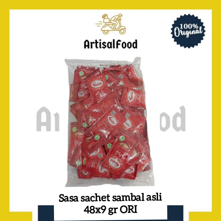 Jual SASA SACHET SAMBAL ASLI 48x9gr BESAR ORI saus saos | Shopee Indonesia