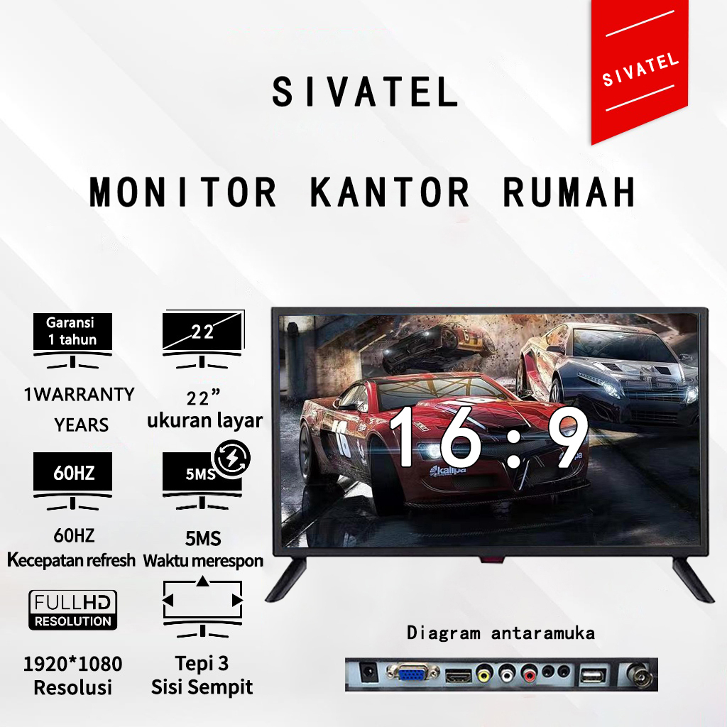 Jual Promosi !! Monitor komputer LED Tampilan HD Monitor Rumah TV 24 ...