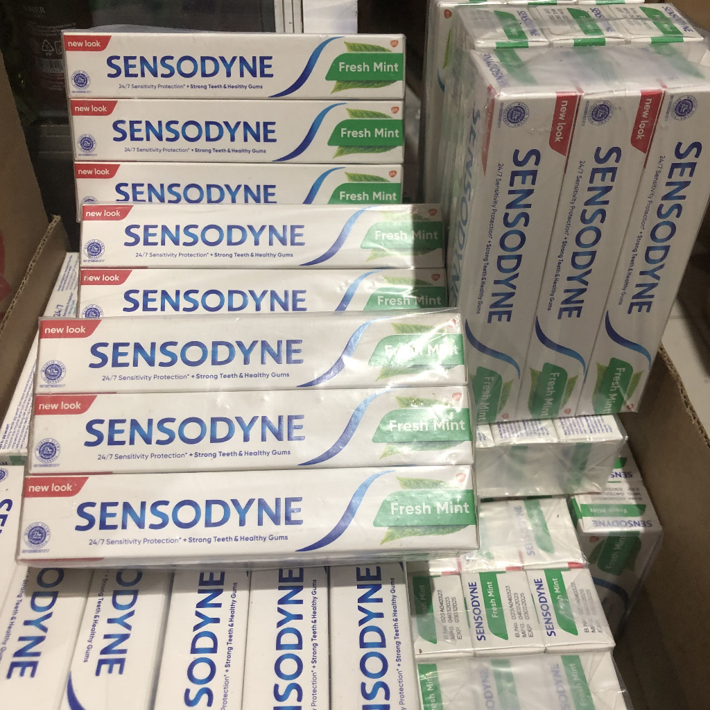 Jual Odol Pasta Gigi Sensodyne 40 gram gigi sensitif fresh mint kecil ...