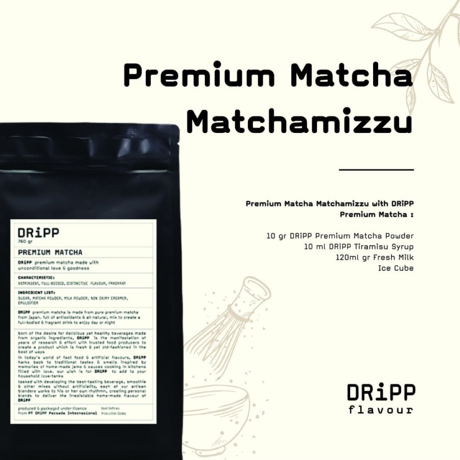 Jual DRiPP Premium Matcha Powder (Bubuk Matcha ) | Shopee Indonesia