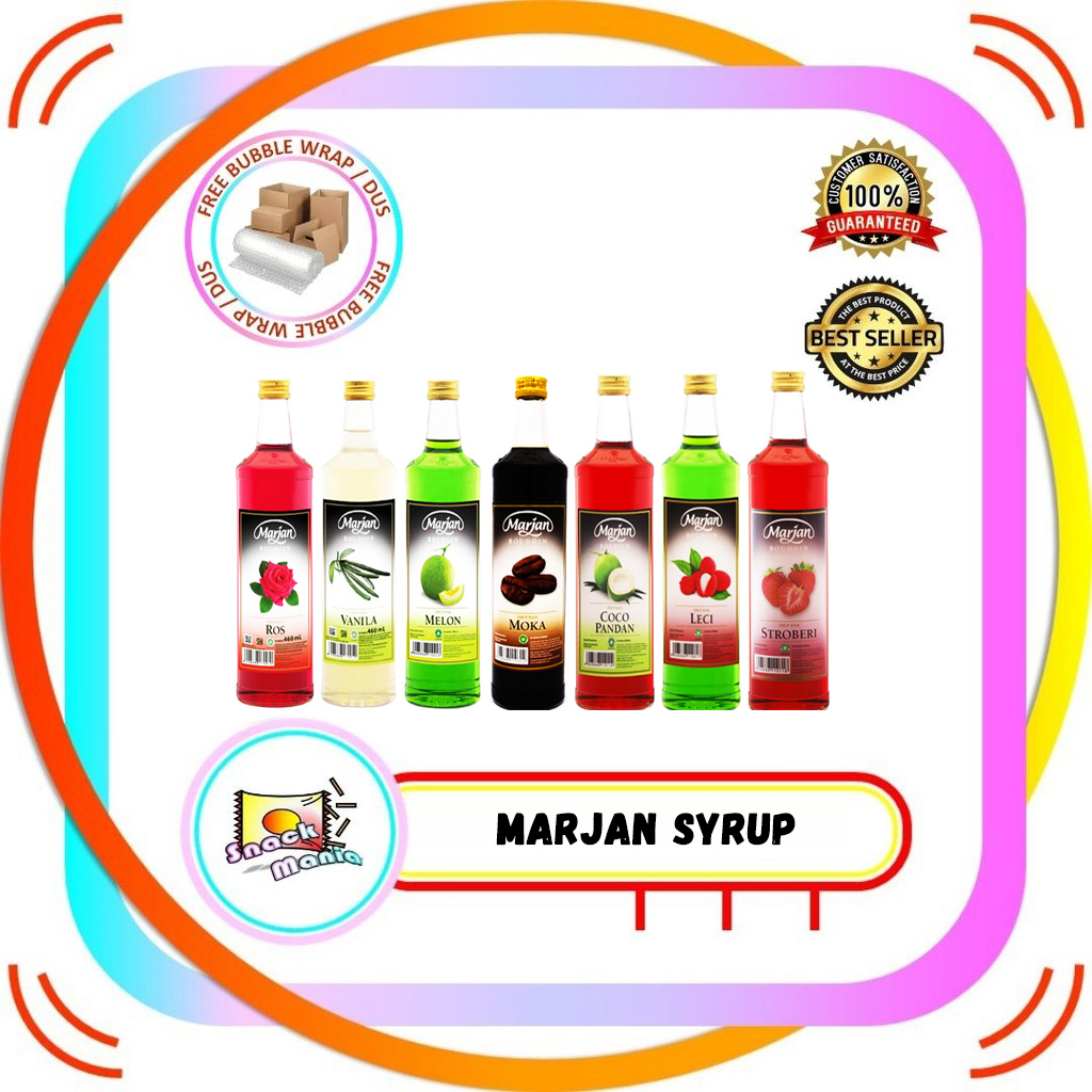 Jual MARJAN Syrup Boudoin Melon - Mocca Moka - Lychee Leci - Coco ...