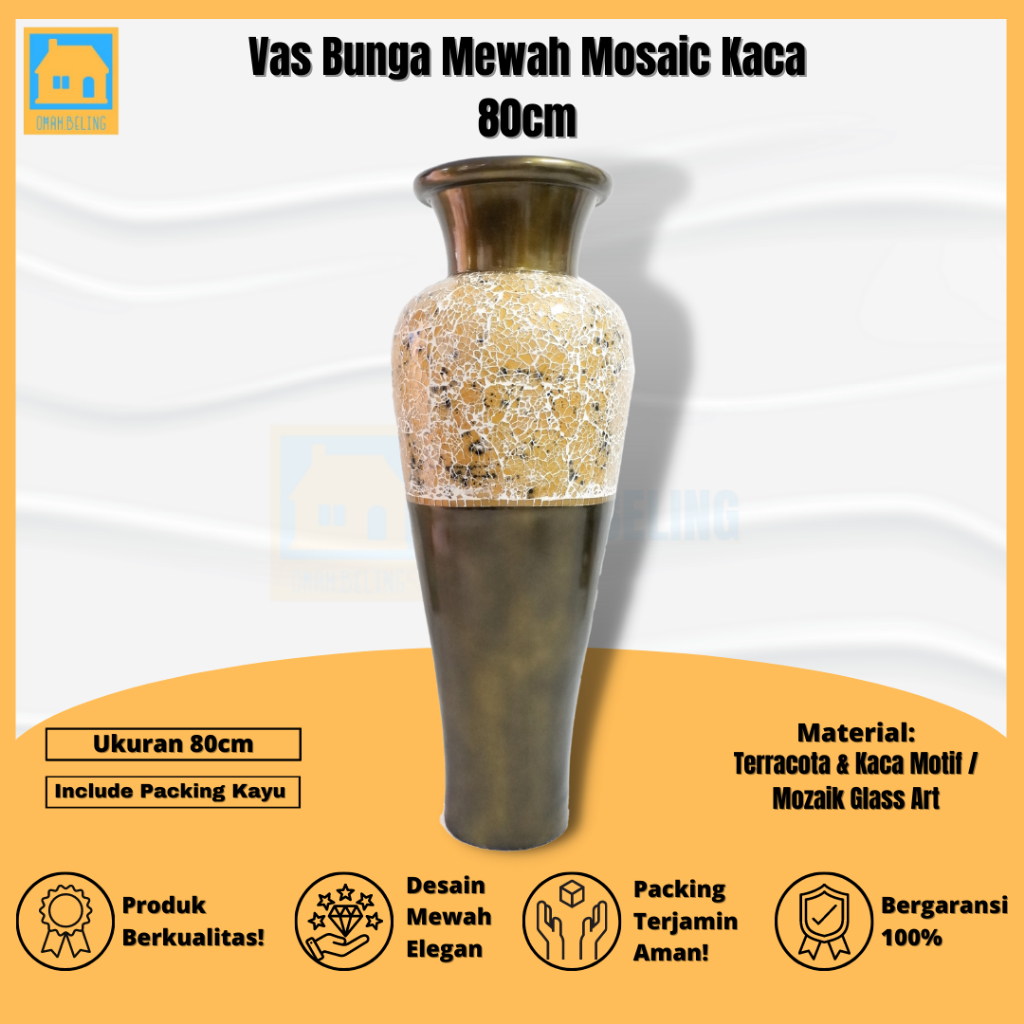 Jual Vas Bunga Guci Aesthetic Keramik | Ukuran 80cm | Dekorasi Meja ...