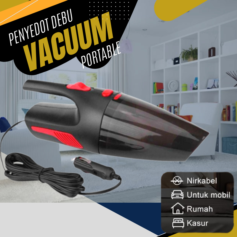 Jual Vakum Cleaner Electric Mobil Car Portable Vacuum Clean Elektrik ...
