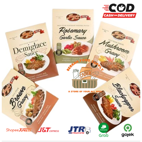 Jual JAY'S SAUCE STEAK jays Saus Steak mushroom gravy / Blackpepper ...