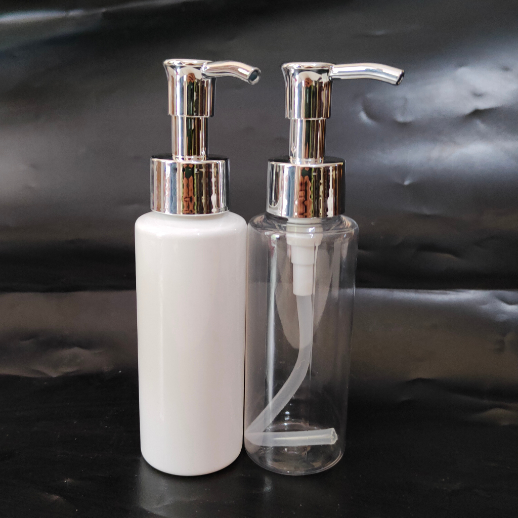 Jual BOTOL RF TUTUP PUMP CLIP OIL SILVER 100ML / BOTOL PUMP RF 100ML CLIP OIL IMPORT NECK24 ...