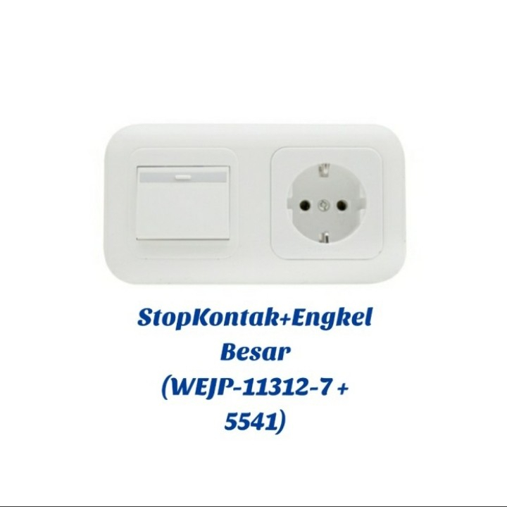 Jual Panasonic IB Stop Kontak + Saklar Engkel / Tunggal WEJP-11312-7 ...