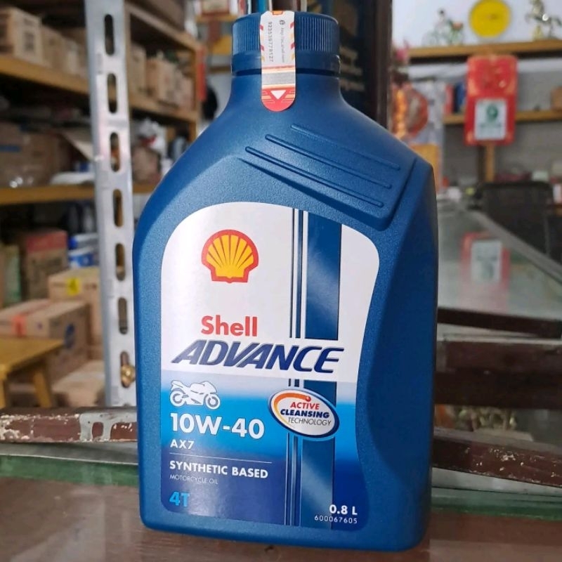 Jual Oli Shell Advance Ax7 Synthetic based sae 10w40 ukuran 800ml ...