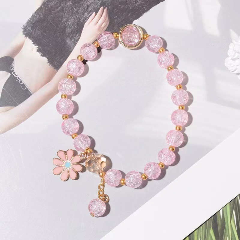 Jual GELANG CRYSTAL BUNGA DAISY KOREAN AND DOUYIN STYLE / GELANG ...