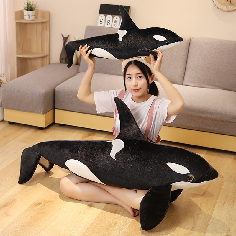 Jual Mainan anak boneka paus orca jumbo ukuran 80 cm bahan halus dan ...