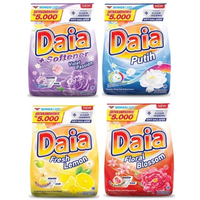Jual daia detergen bubuk 252g | Shopee Indonesia