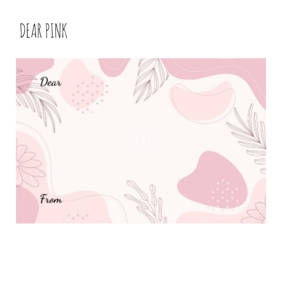 Jual KARTU UCAPAN | GREETING CARD POLOS | DEAR BLANK CARD | BISA DI ...