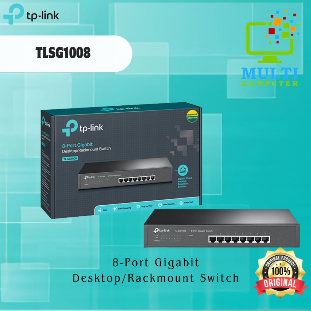 Jual Tp-link TL-SG1008 8-Port Gigabit Desktop/Rackmount Switch | Shopee ...
