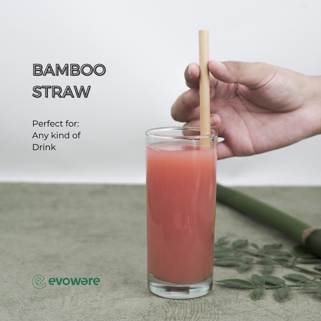 Jual [100 pcs] Sedotan Bambu (Bamboo Straw) | Shopee Indonesia