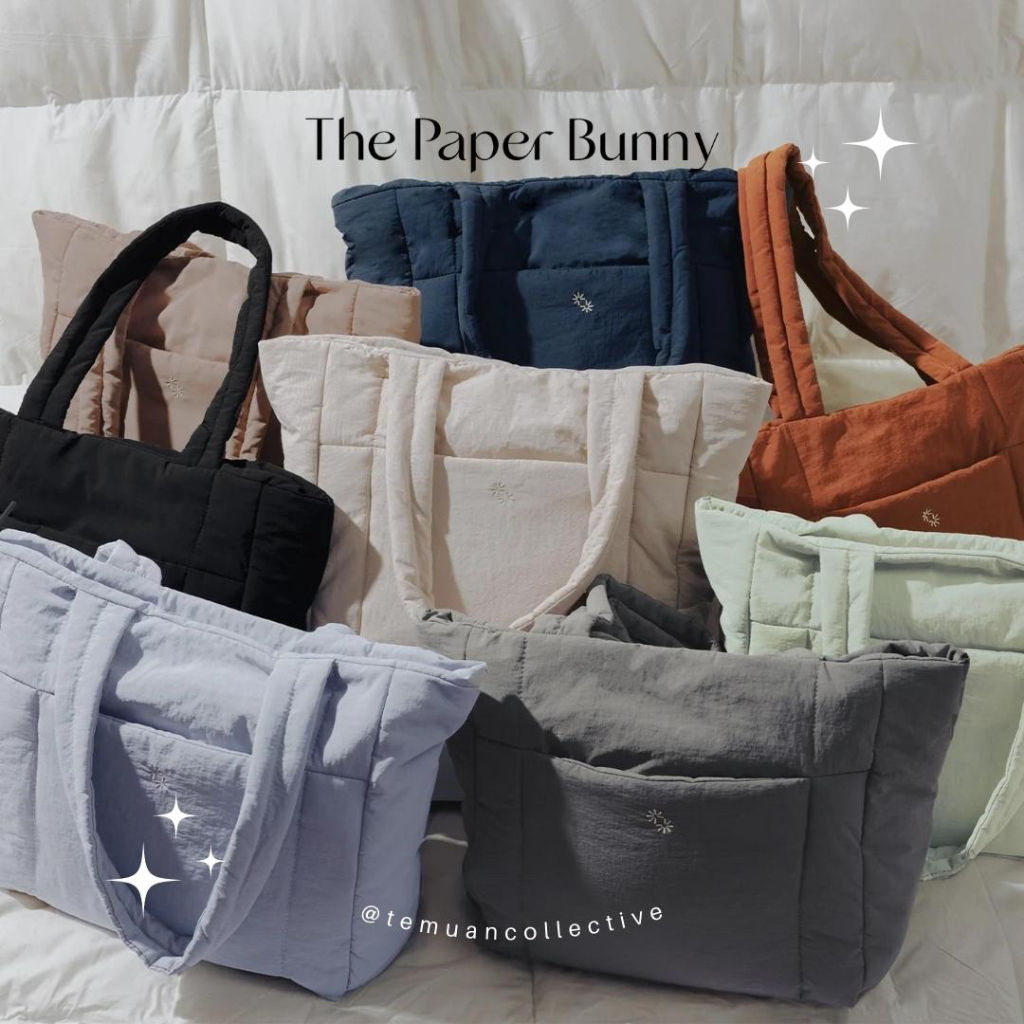 Jual The Paper Bunny - Puffer Shopper Bag / Padded / Poofy Shoulder Bags | Shopee Indonesia