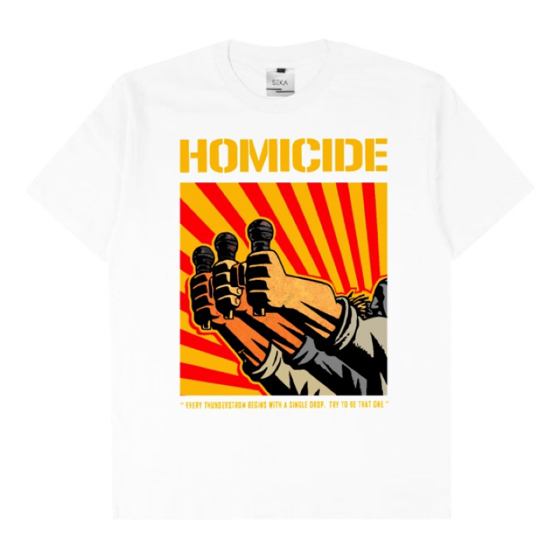 Jual Homicide - Every thunderstrome Begins with a single Drop / Tshirt ...