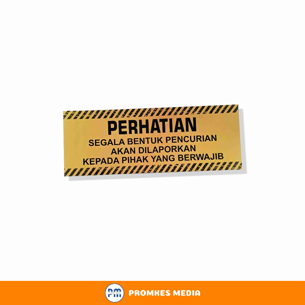 Jual Stiker, Stiker Peringatan Kriminal, Stiker Waterproof, Stiker ...