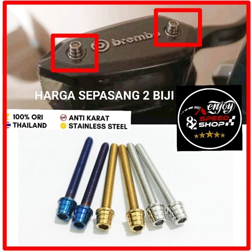 Jual sepasang Baut probolt kerucut untuk tabung master rem oval rcb ...