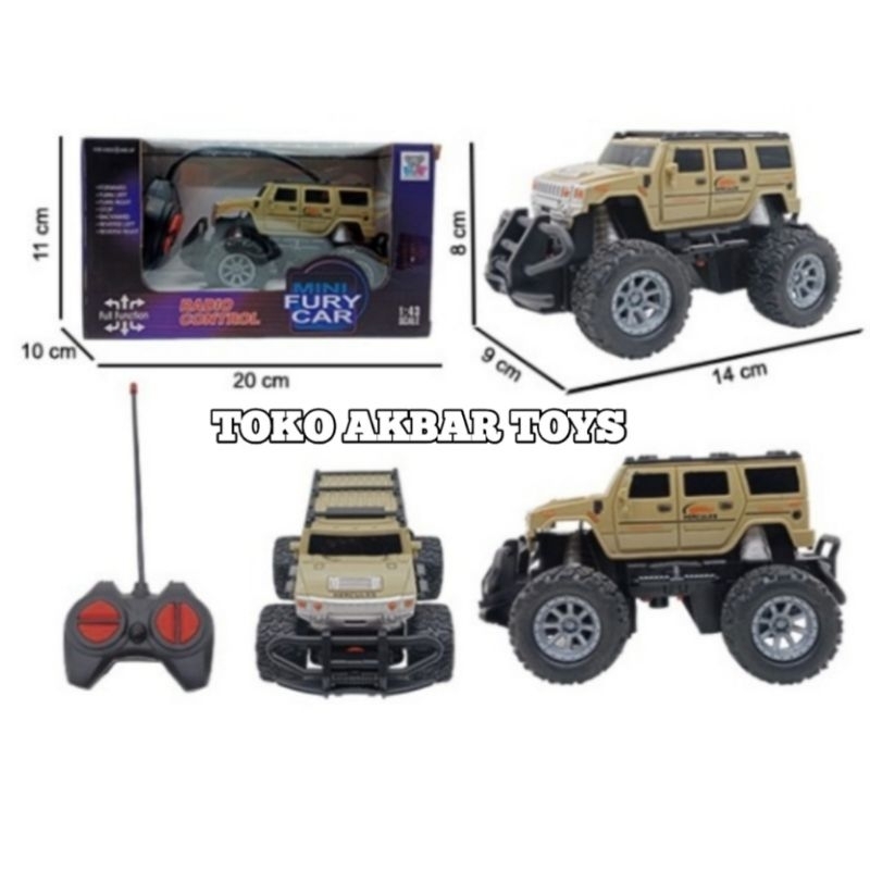 Jual Mobil RC Remote Control Jeep Mini Skalla 1:43 | Shopee Indonesia
