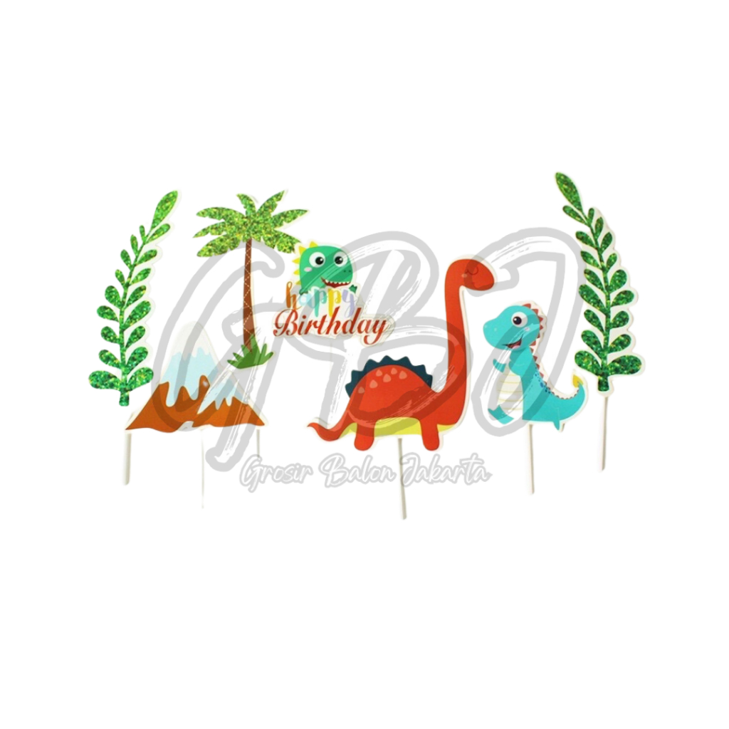 Jual Topper Cake / Hiasan Kue Ulang Tahun (Dinosaurus, Animal Zoo ...