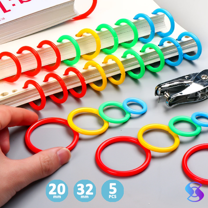Jual 5Pcs Ring / Bulat Kecil Warna/Ring Buka Tutup Warna 20/32MM-Suning ...