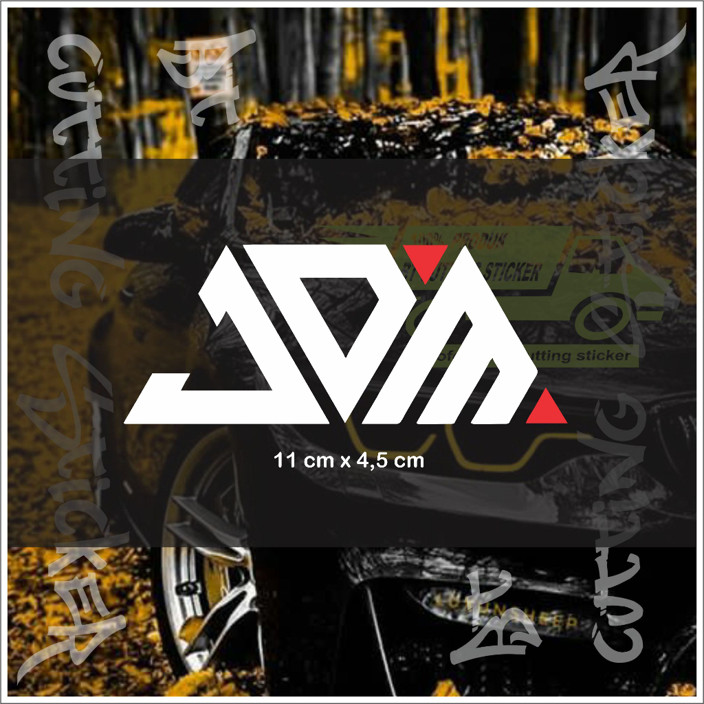 Jual sticker cutting stiker jdm stiker logo jdm | Shopee Indonesia