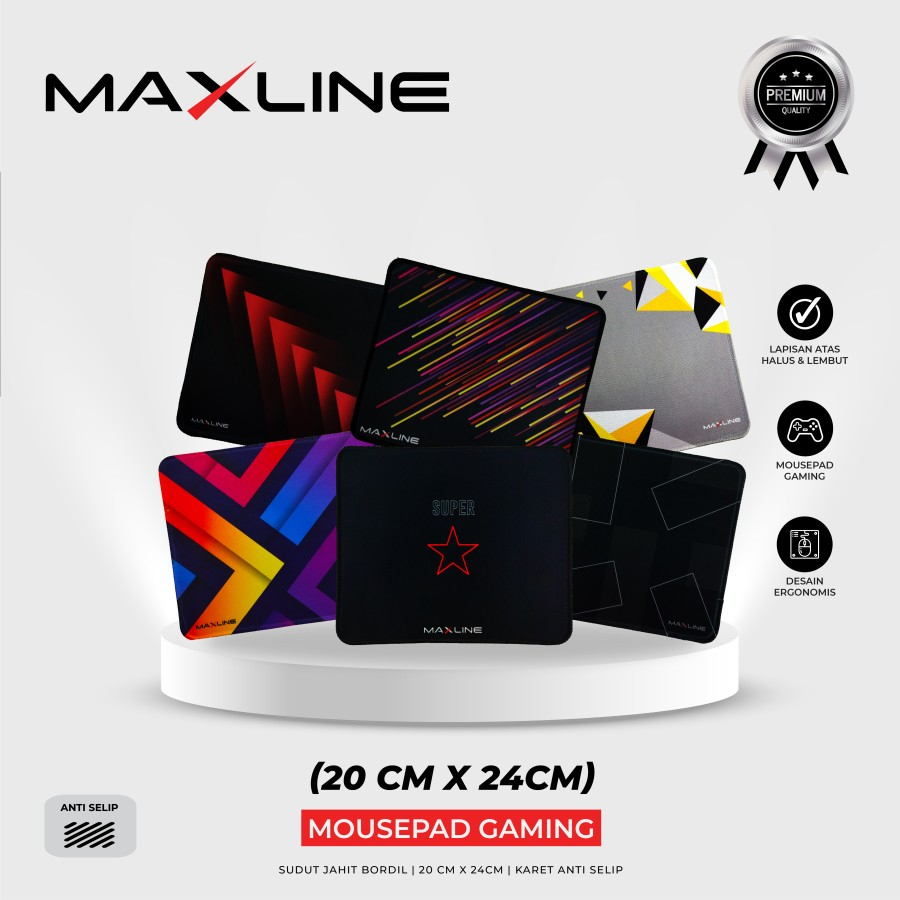 Jual Mousepad Gaming Maxline 20cmx24cmx2mm | Shopee Indonesia