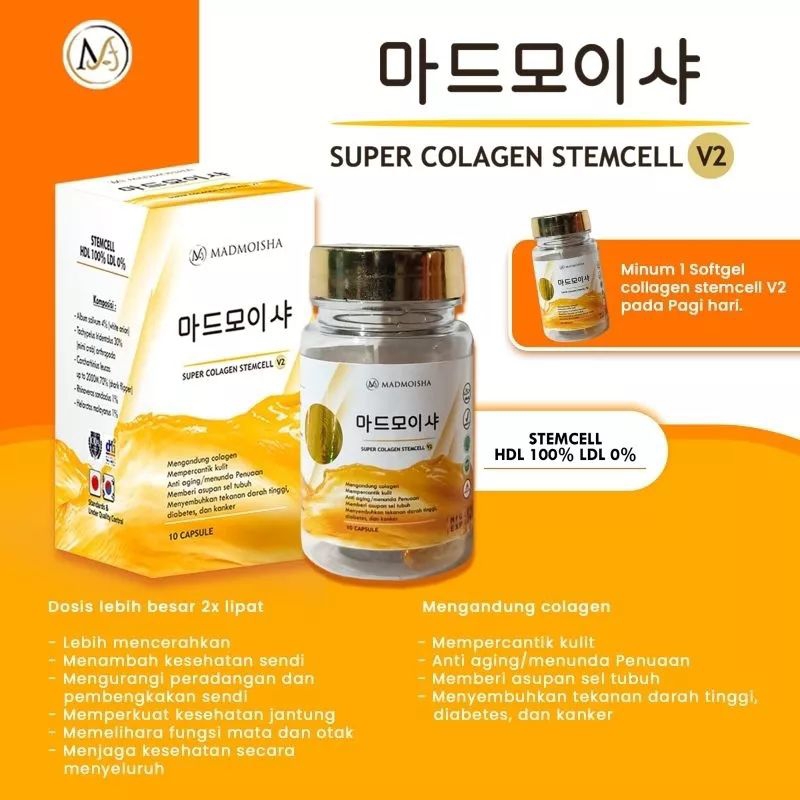 Jual STEMCELL V2 STEM CELL MADMOISHA AMPUH MEMUTIHKAN, MENGENCANGKAN ...