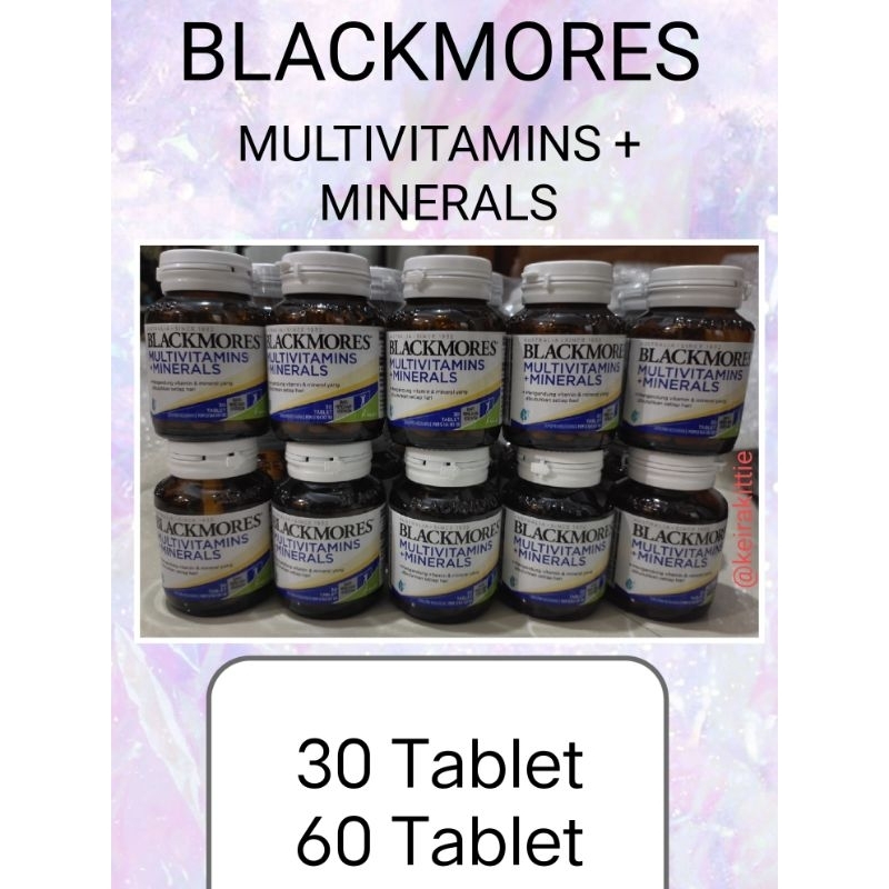 Jual Blackmores Multivitamins + Minerals 30 60 tablet | Shopee Indonesia
