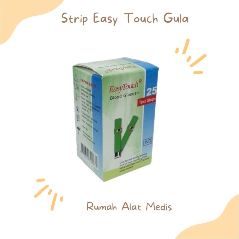 Jual Strip Easy Touch Gula Darah isi 25 / Stik Glucose | Shopee Indonesia