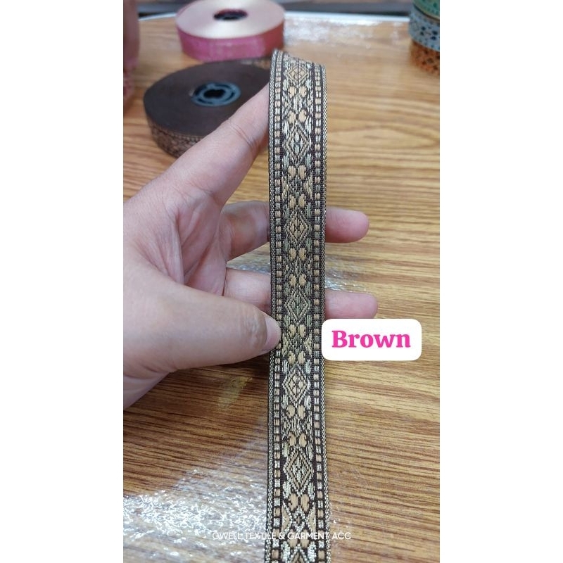 Jual PITA RENDA BATIK / ETNIK / PITA SONGKET BAHAN KAIN LEBAR 2 CM ...