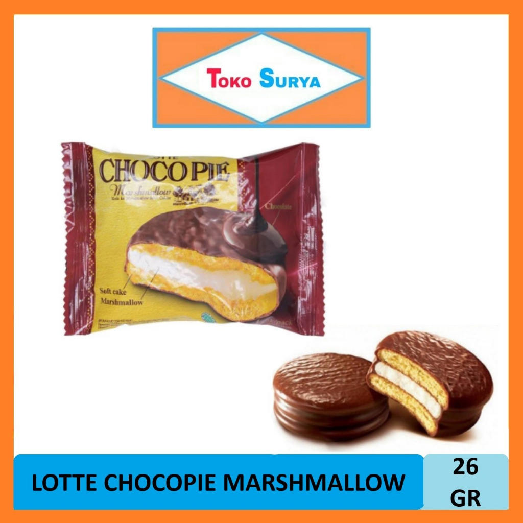 Jual Lotte Choco Pie Marshmallow Keik Isi Marshmallow Salut Cokelat ...
