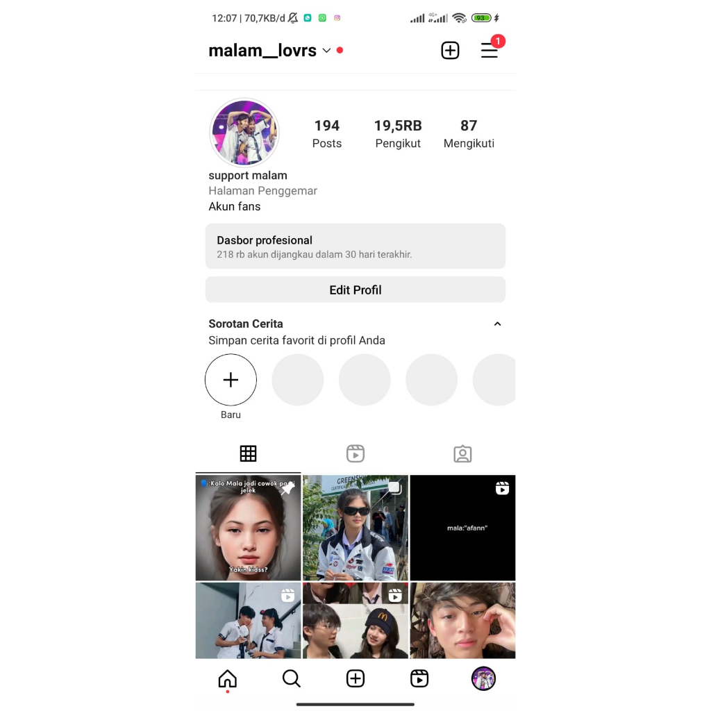 Jual Jual Acc IG ready siap paka, data lengkap murah dan bergaransi ...