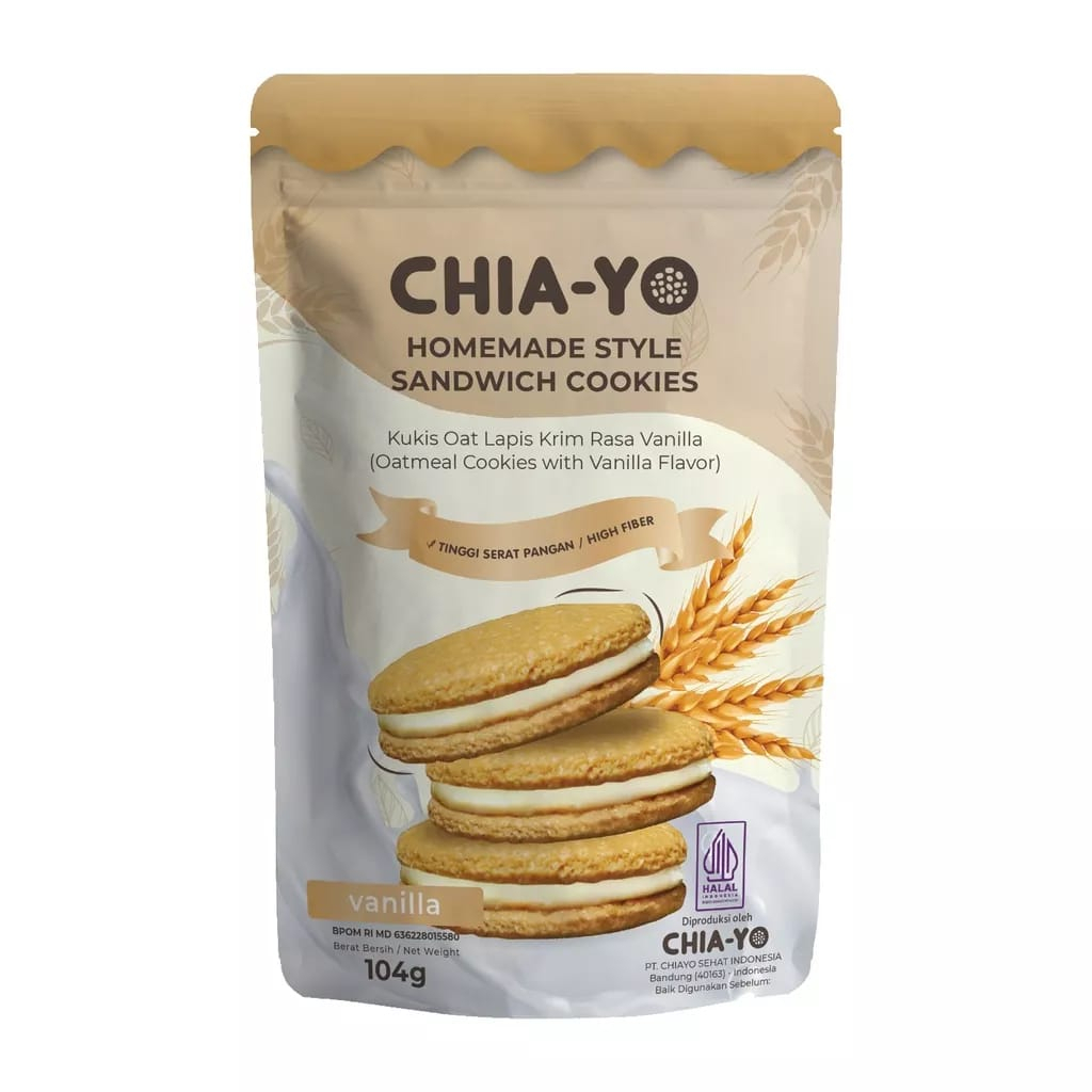 Jual CHIAYO SANDWICH HEALTHY COOKIES HIGH FIBER | SNACK SEHAT RED ...