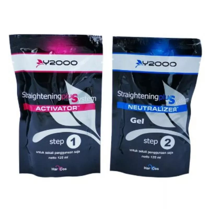 Jual Y2000 Hair Straightening Plus System 2x125ml / Pelurus Rambut Set ...