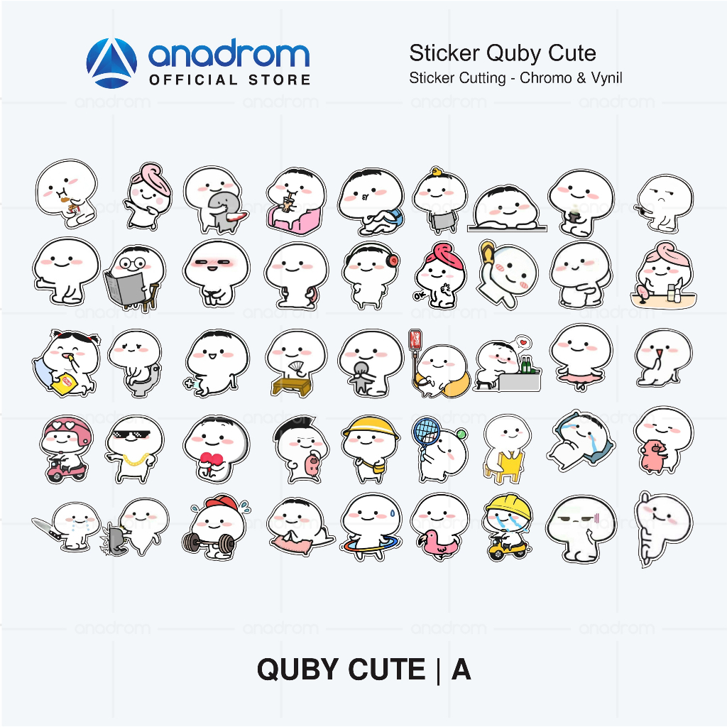 Jual Stiker Quby Pentol Cute | Stiker Pentol Chibi | ANADROM 3140 ...