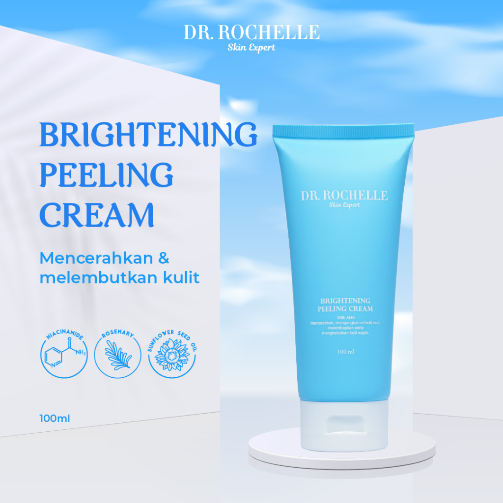 Jual DR Rochelle Brightening Peeling Cream 100ml - With AHA | Shopee ...