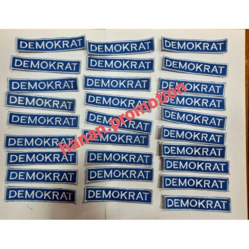Jual BADGE LOGO PARTAI DEMOKRAT BORDIR KOMPUTER | Shopee Indonesia