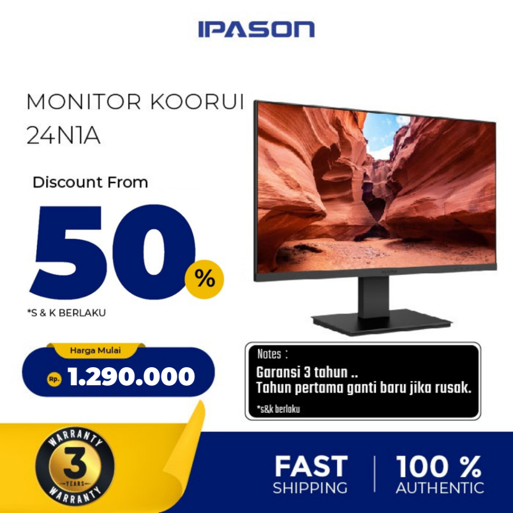 Jual KOORUI monitor 24 inch FHD PC monitor100Hz 24N1A/24N1 ips/P02/P01 ...